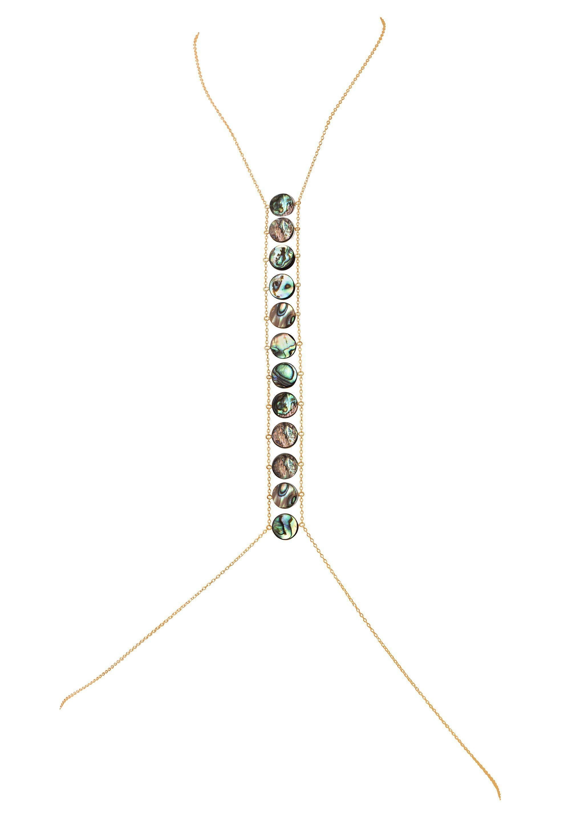 Spine Abalone Body Chain | Goldish